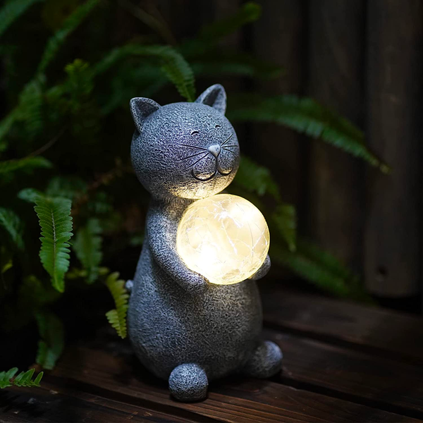 My Favourite Solar Powered Cat Garden Ornaments & Statues